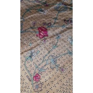 Echo Design | Accessories | Vintage Echo Silk Floral Shawl Scarf | Poshmark